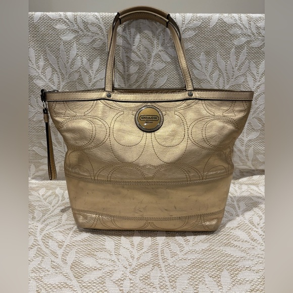 Coach | Bags | Coach Signature Stitch Tote Bag | Poshmark